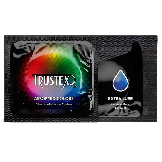 Trustex Assorted Color Condom, Lube Combo: Case of 1,000 | Global ...